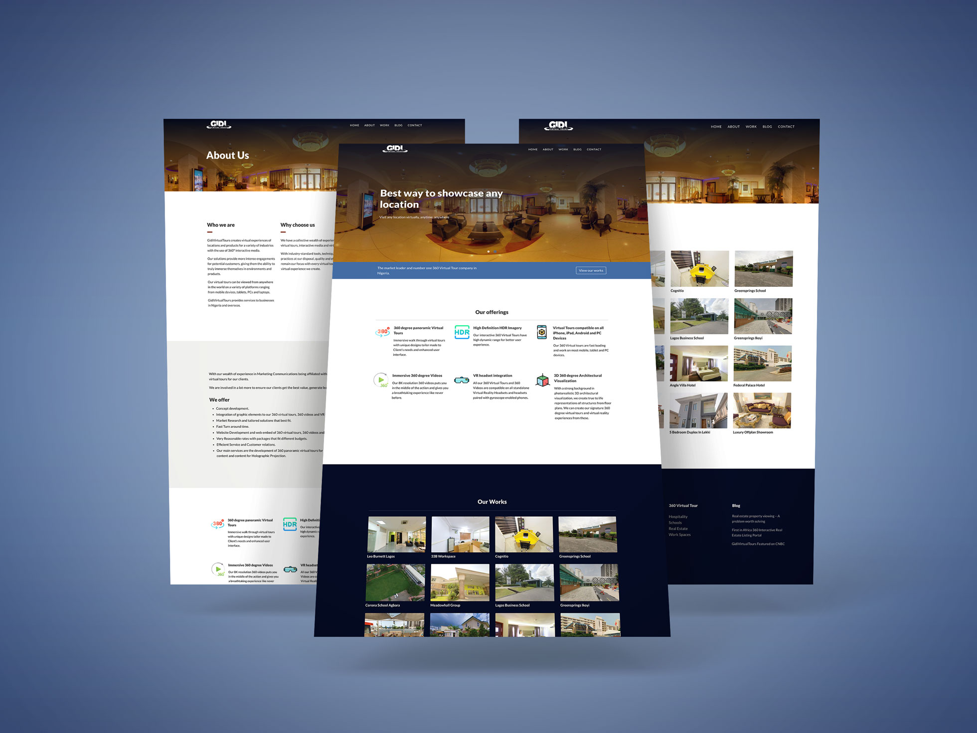 Gidivirtual Tours Website Design • Keno Alordiah